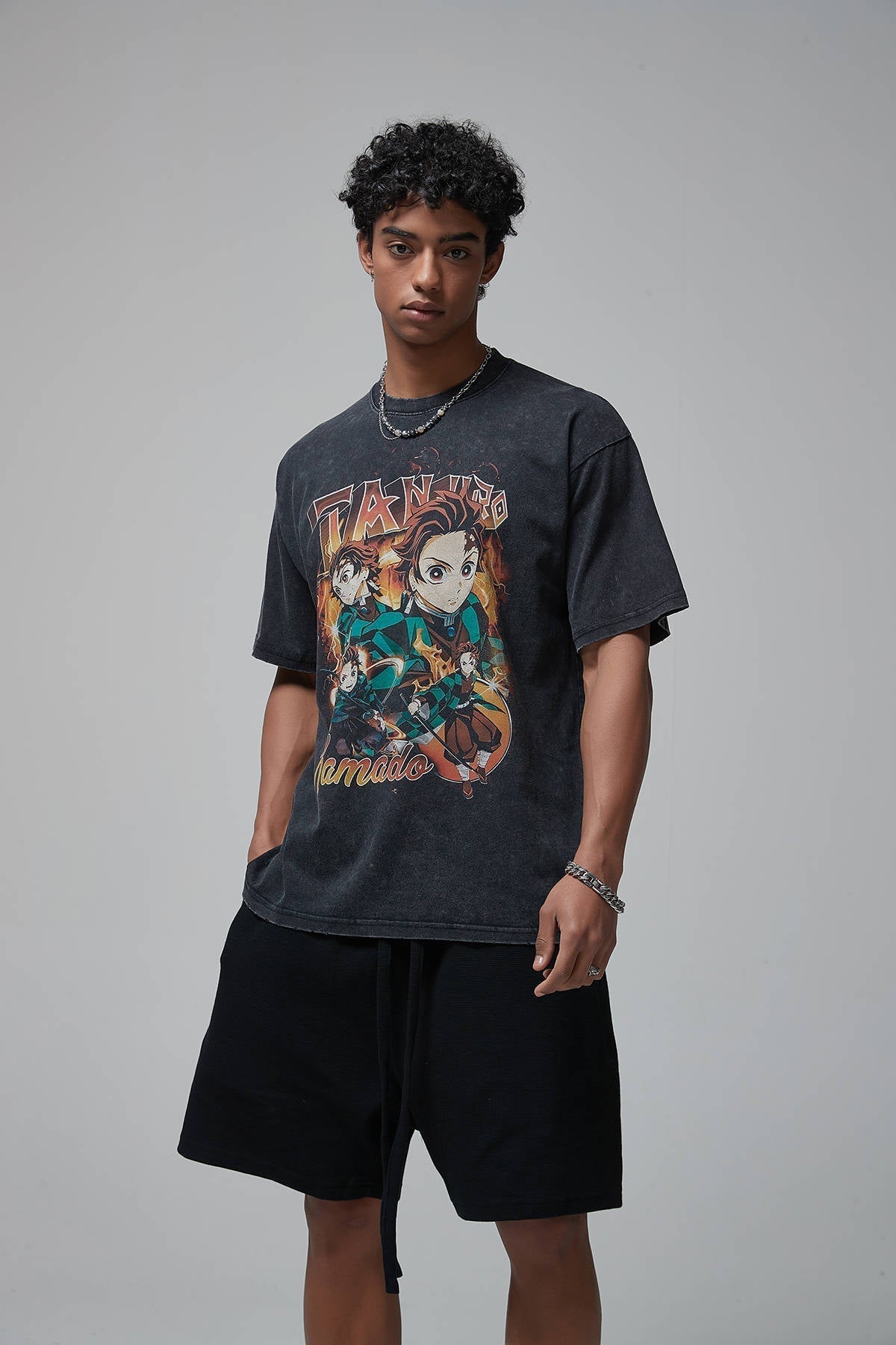 Tanjiro Kamado Print Men T-Shirt – IN COTTON